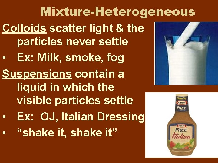 Ch 2 Classifying Matter Draw the following chart