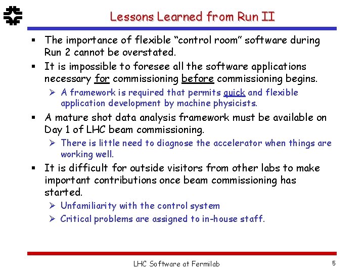f Beam Commissioning Software Developed by Fermilab for