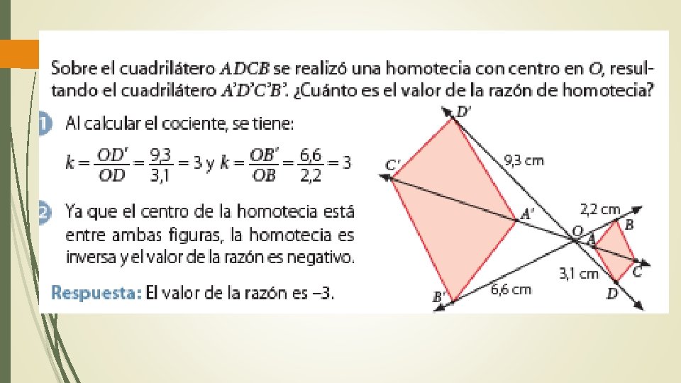 Objetivo Comprender el concepto de homotecia Segundo Medio