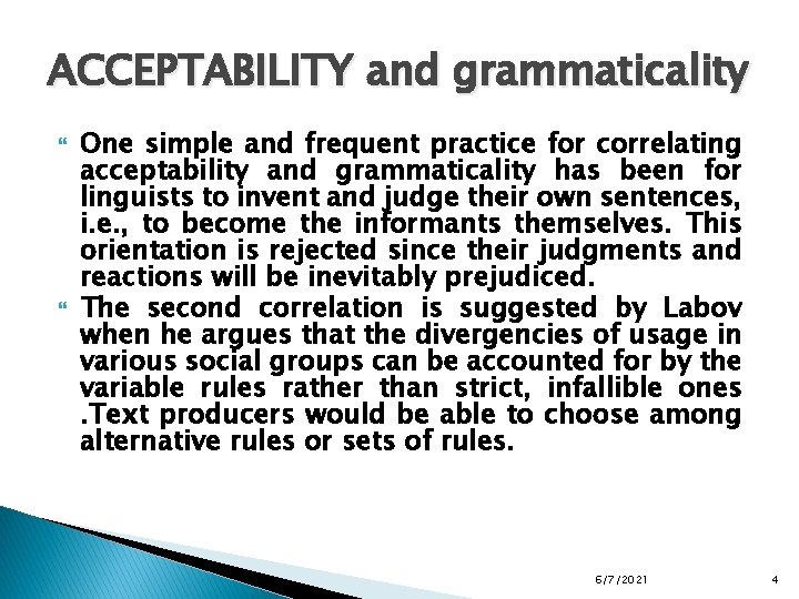 THE SEVEN STANDARDS OF TEXTUALITY ACCEPTABILITY in de
