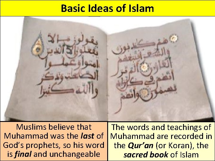 MUHAMMAD and the RISE OF ISLAM Overview of