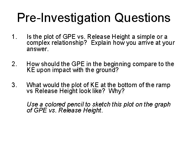 Investigation 3 Where The Rubber Meets the Road