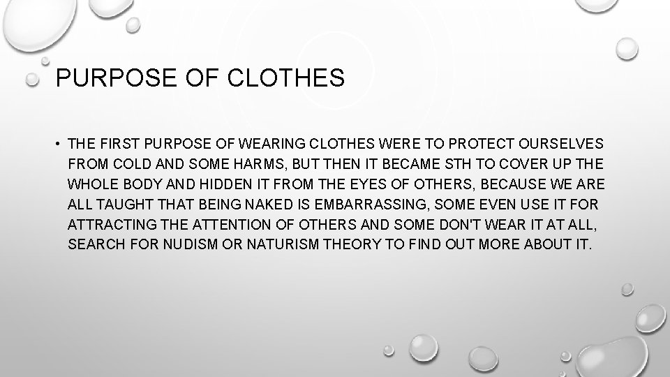 CLOTHES PRESENTATION BY STEPHANIE C NOVELA HISTORY OF