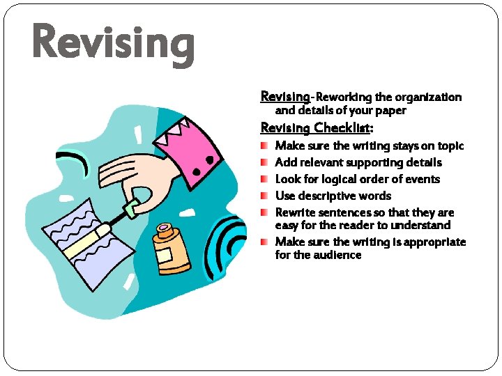 The Writing Process Mrs Rasberry ELA Steps to