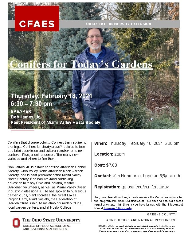 OHIO STATE UNIVERSITY EXTENSION Conifers for Todays Gardens