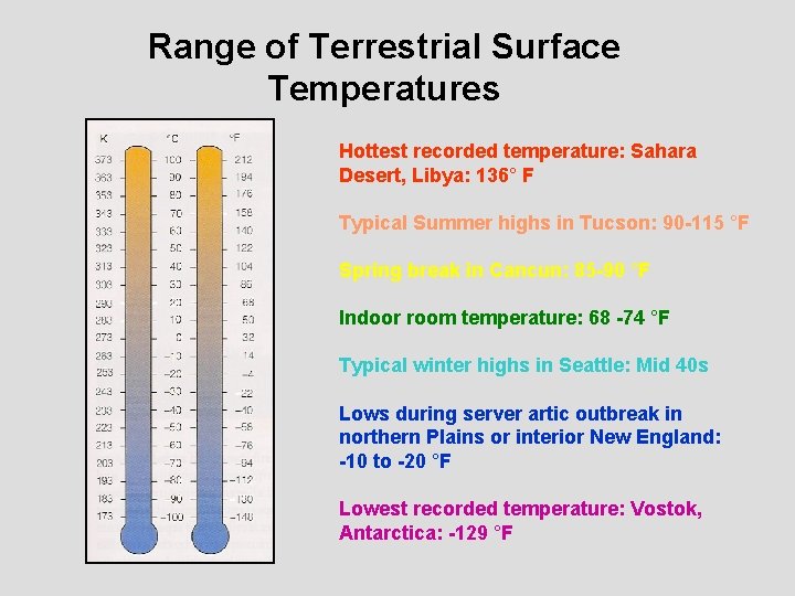 NATS 101 Section 13 Lecture 4 Temperature and