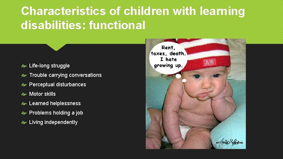 Learning Disabilities What does it look like Caroline