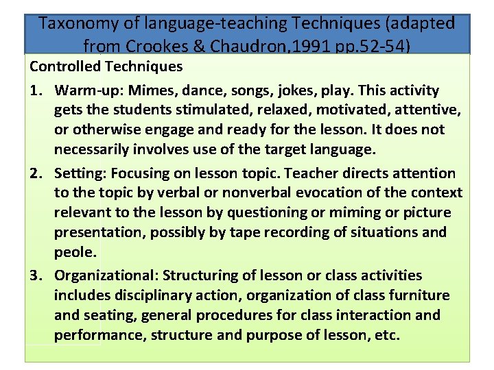 TEFL APPROACH METHOD AND TECHNIQUE Dr Jack Richards
