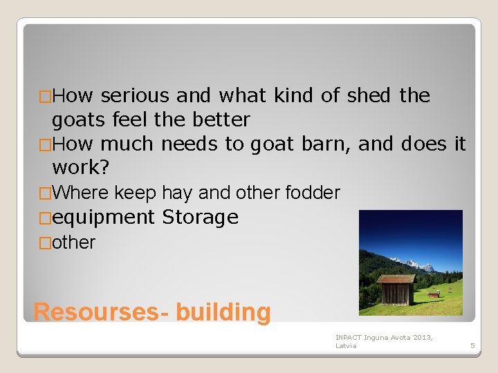 Goat breeding Short business guide INPACT Inguna Avota