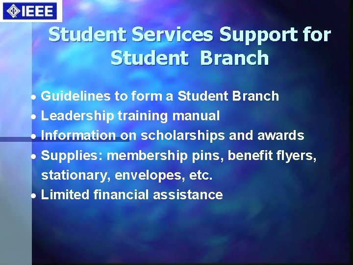 Forming IEEE Student Branch Presented by Barbara Bakowicz