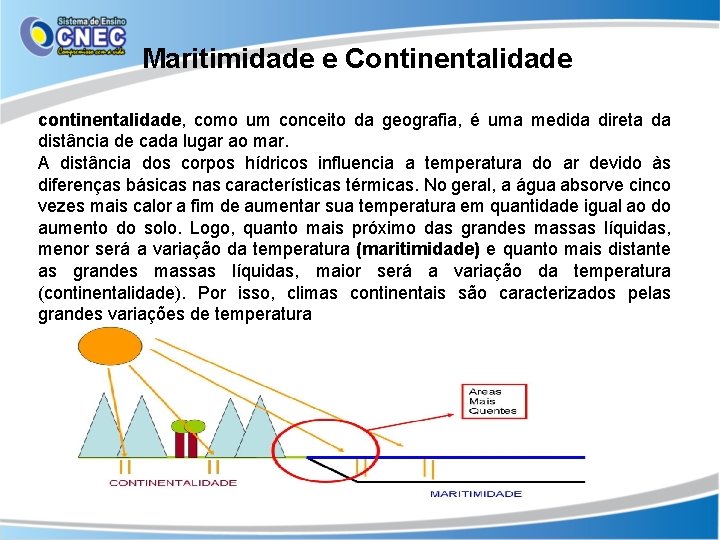 Espaos climticos e influncias na hidrografia na vida