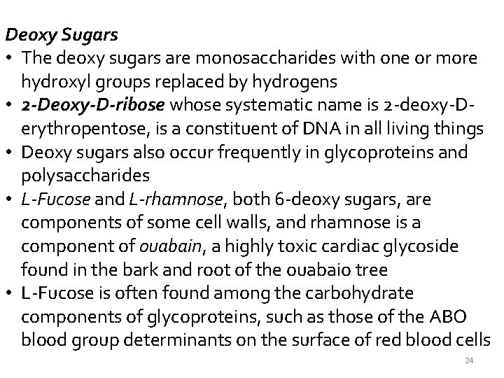 1 CARBOHYDRATE STRUCTURES 1 Carbohydrates the most abundant