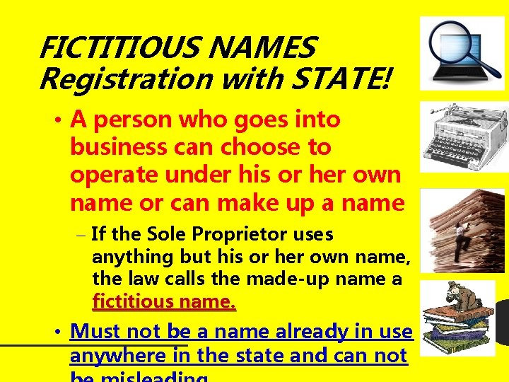 OVERVIEW OF BUSINESS OWNERSHIP and OTHER LEGAL ISSUES