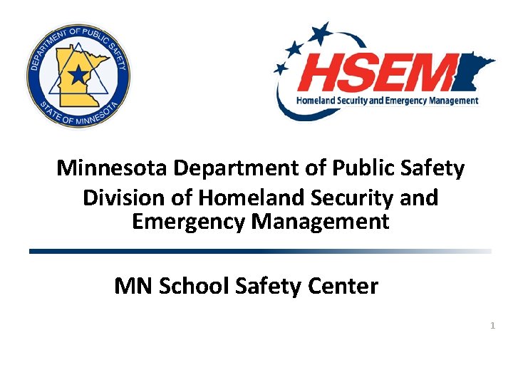Minnesota Department of Public Safety Division of Homeland