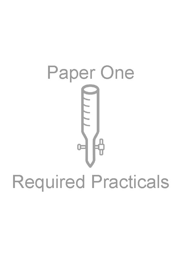 Chemistry Required Practicals Paper One Required Practicals Making