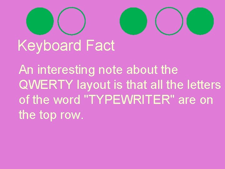 Keyboarding Using Good Technique Grades 6 th 8