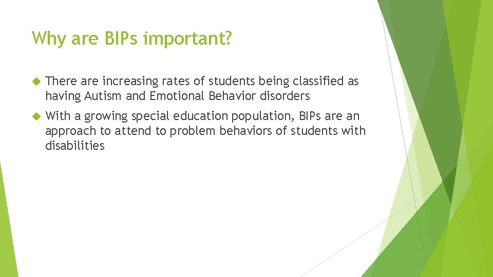 Treatment Integrity of Behavior Intervention Plans BIPs in