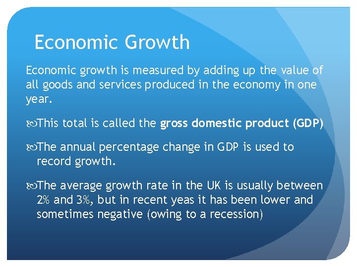 Edexcel Business Studies Unit 5 Introduction to Economic