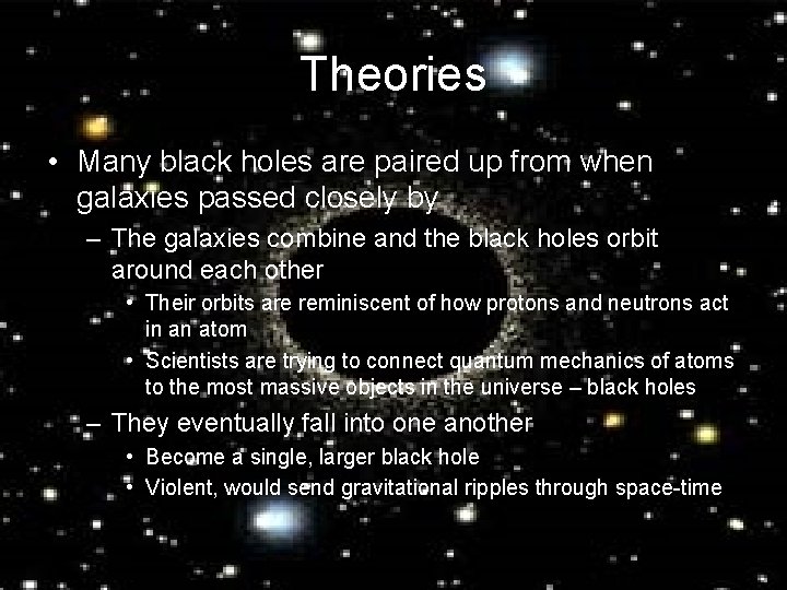 Black Holes Dennis OMalley How is a Black