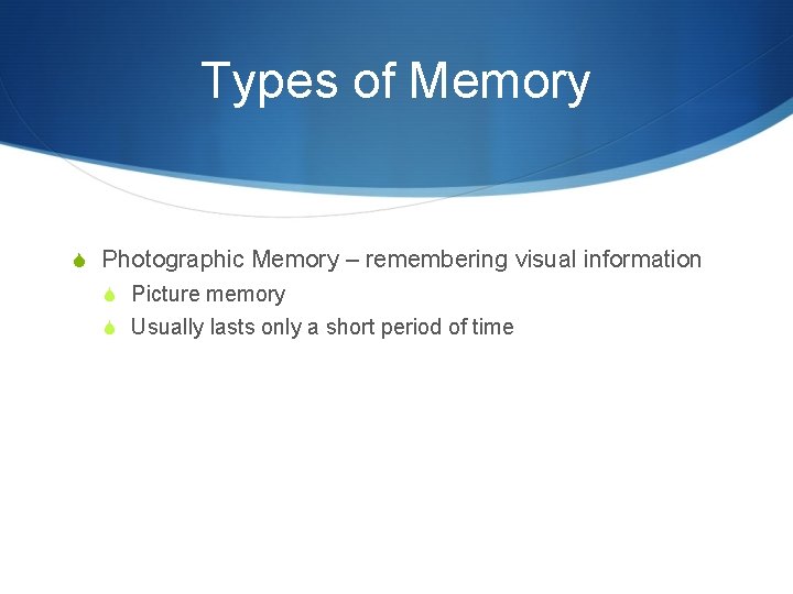 Memory Student Success S Memory Facts Learning stays