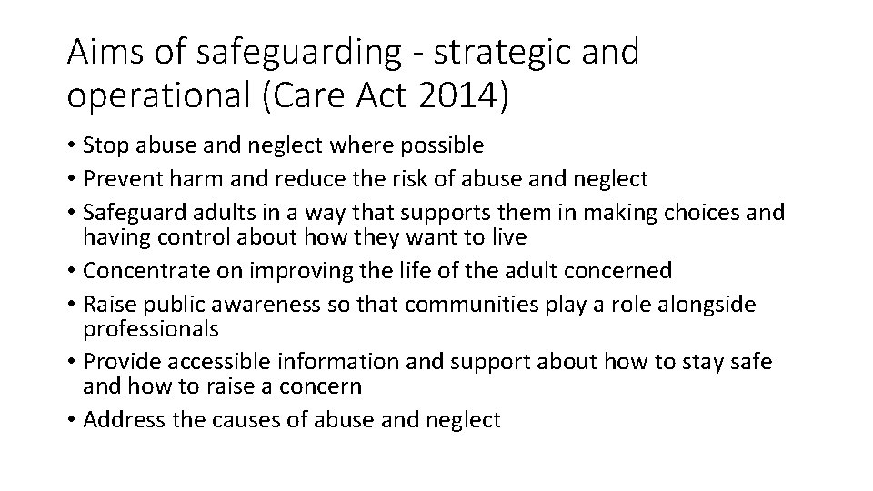 Making Safeguarding Personal North London Teaching Partnership November