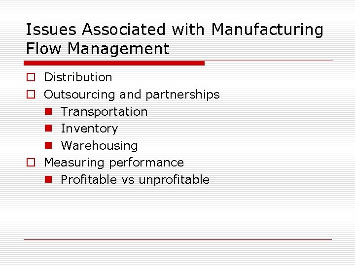 Business Processes in Logistics and Supply Chain Management