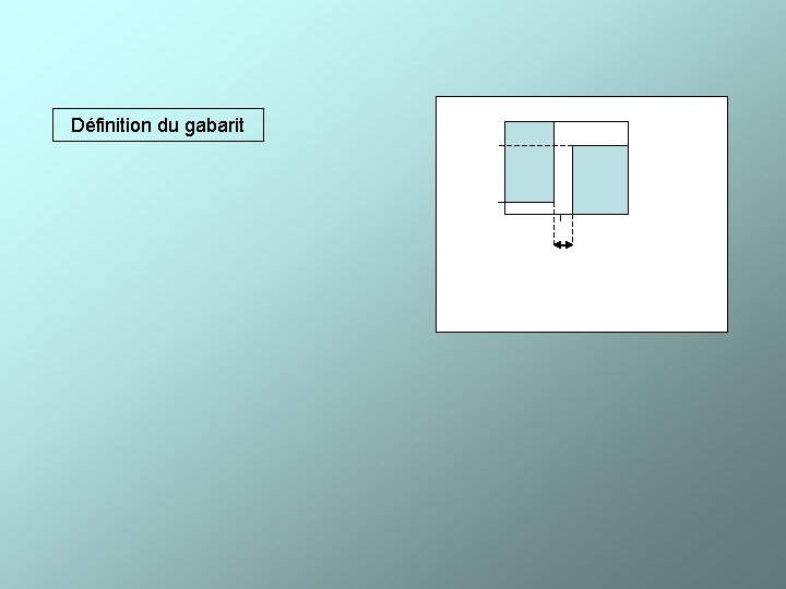1 Fonctionnement du programme Dfinition du gabarit Dfinition