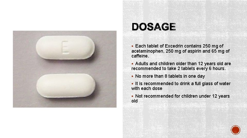 Generic Names Acetaminophen Aspirin Caffeine Brand Name Excedrin