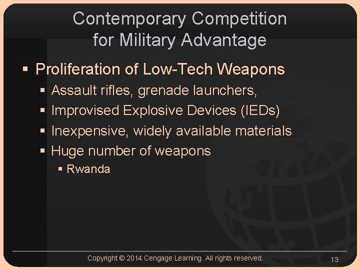 Chapter 9 The Use of Force Learning Objectives