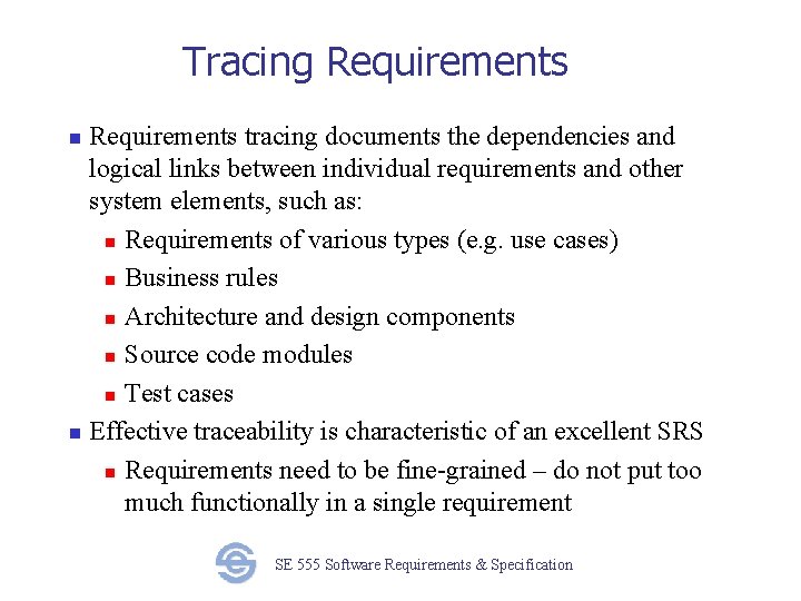 Requirements Management SE 555 Software Requirements Specification ...