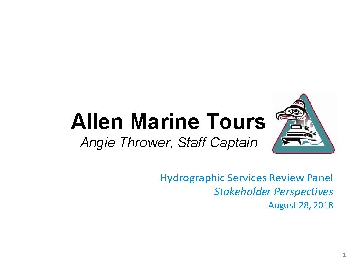 Allen Marine Tours Angie Thrower Staff Captain Hydrographic