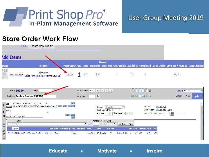 Linking Print Orders to Store Products Chuck Bailey