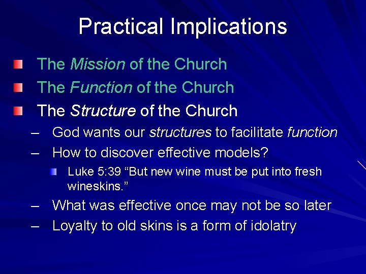 The Body of Christ Practical Considerations Body Life