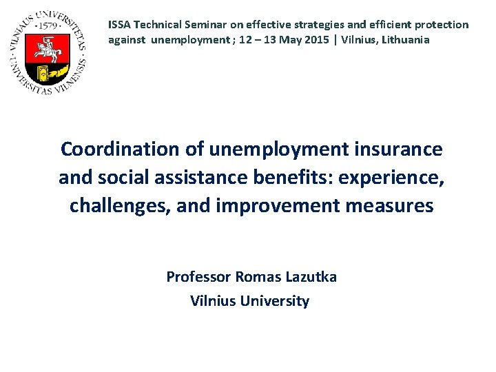 ISSA Technical Seminar on effective strategies and efficient