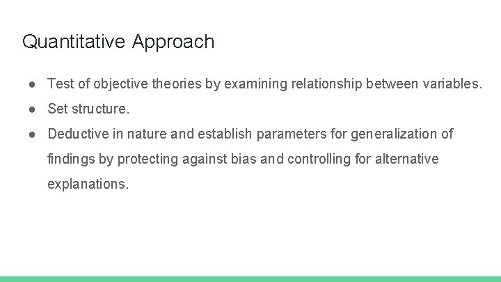 Selection of a Research Approaches Design Method What