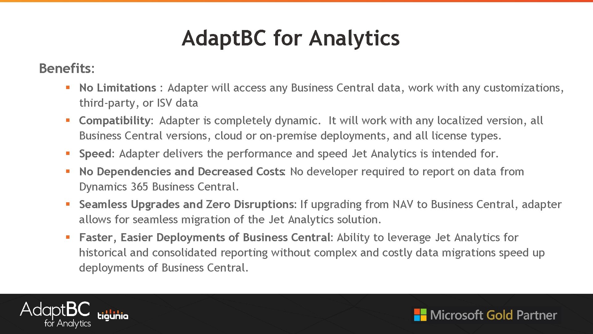 Technical Overview BUILT BY Adapt BC for Analytics