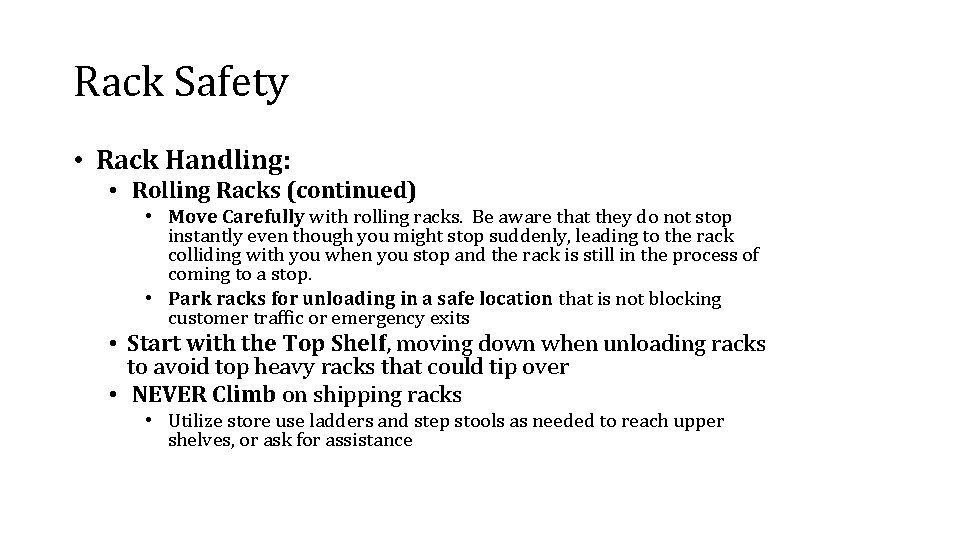 Shipping and Display Rack Safety Rack Safety Rack