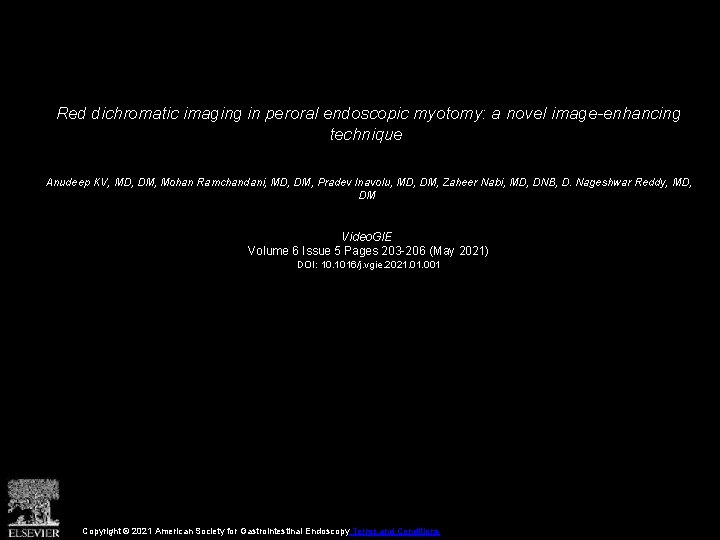 Red dichromatic imaging in peroral endoscopic myotomy a