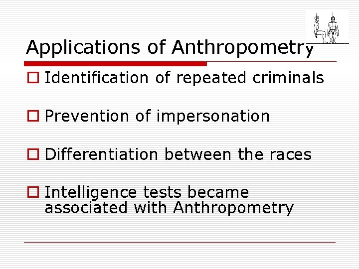 Anthropometry An Introduction Mrs Ortiz Forensics September 2017