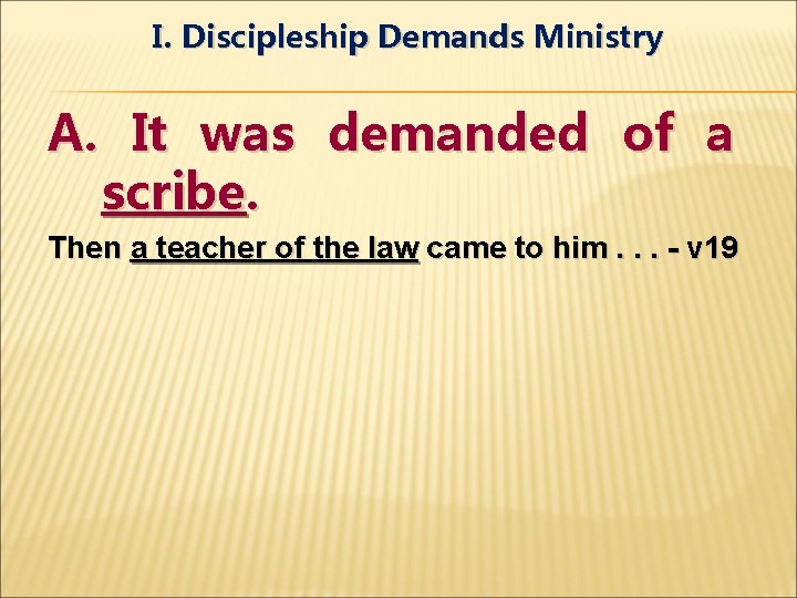 THE BEING OF COST OF A DISCIPLE CHRIST