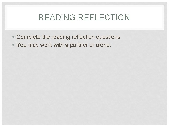 WARMUP On notebook paper answer the following questions