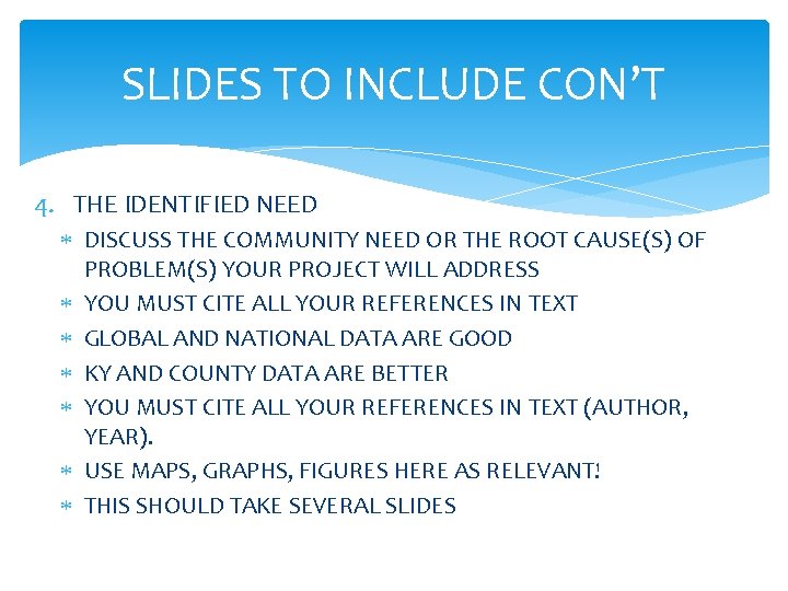 Community Project Presentation Tips and Content Guide TIPS