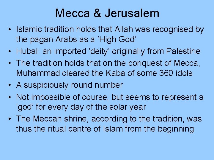 Islamic History the First 150 Years From Abd