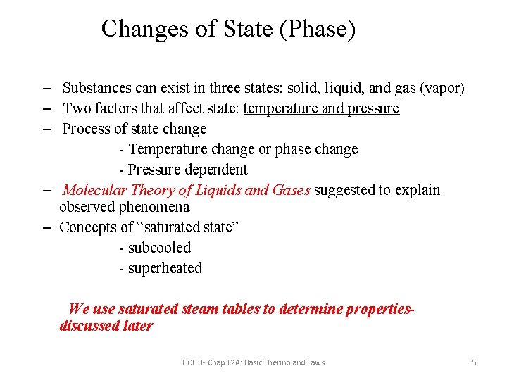 Chapter 12 A BASIC THERMODYNAMICS AND LAWS Agami