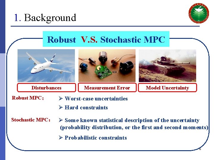 Distributed Stochastic Model Predictive Control Presented by Yuanqing