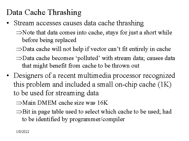 Fighting the Memory Latency Battle The Tera MTA