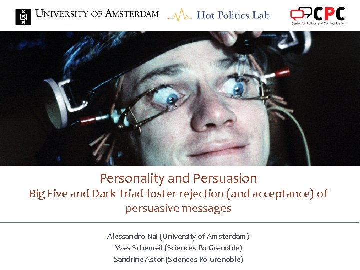 Personality and Persuasion Big Five and Dark Triad