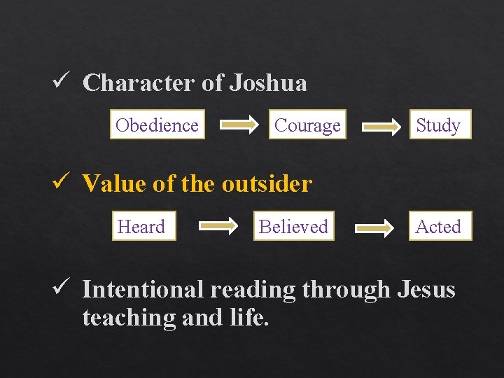 Joshua Judges Transition Gabe Orea XICF 26 Aug