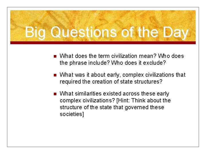 History 1 History of World Civilizations Part 1