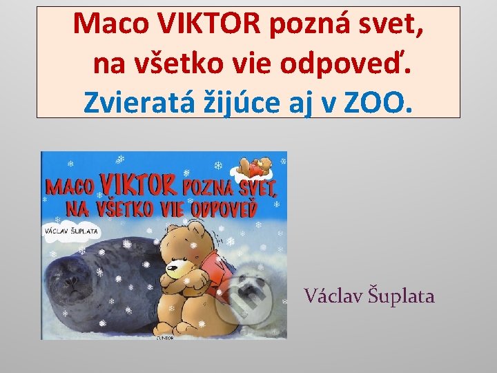 Maco VIKTOR pozn svet na vetko vie odpove